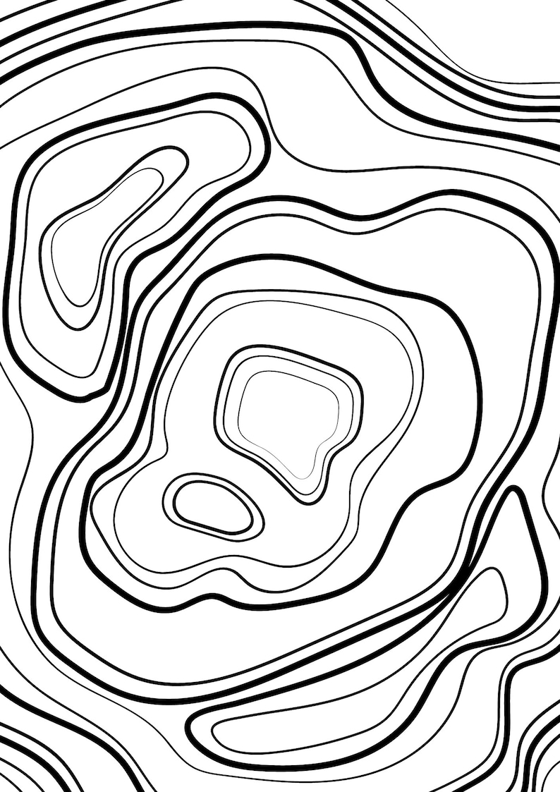 Abstract Coloring Pages for Adults and Teens, 20 Pages, Instant ...