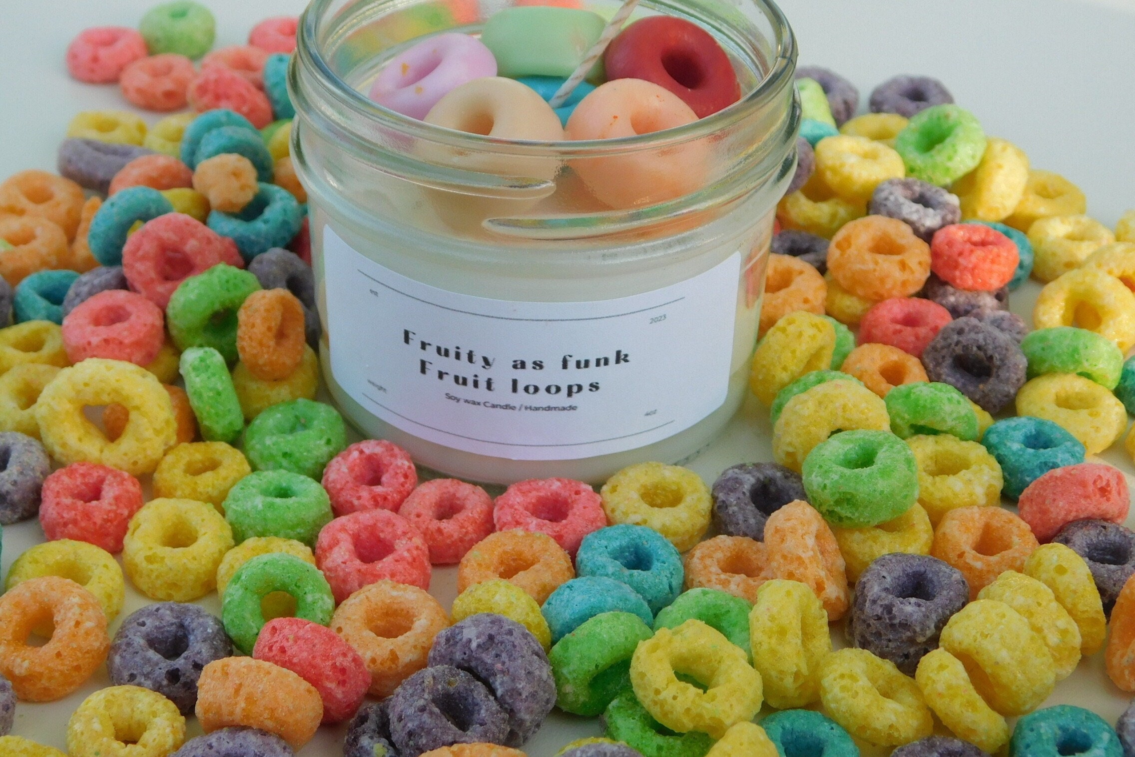 Fruity as Funk/froot Loops Cereal/ 5oz Candle/froot Loops - Etsy