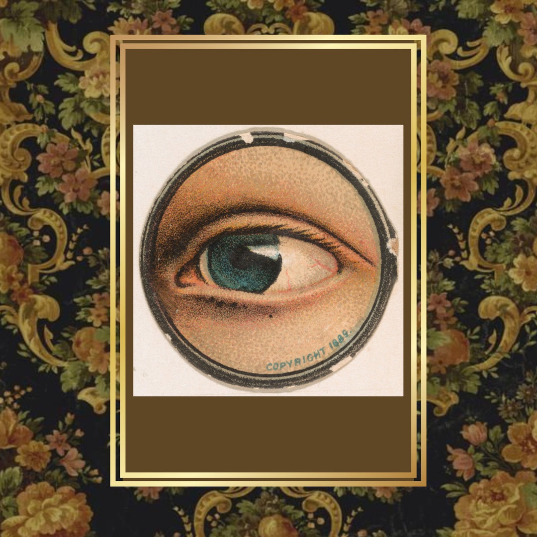 Monocle and Eye blue, From Jocular Ocular Series N221 Issued by Kinney ...