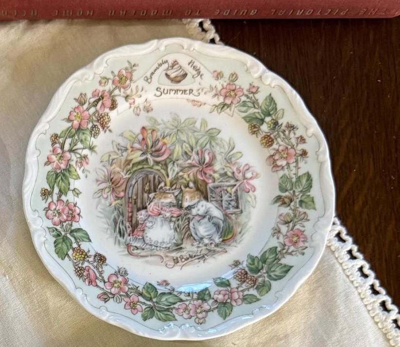 Royal Doulton Brambly Hedge Tea Plates: Four Seasons Bone China Set - Etsy