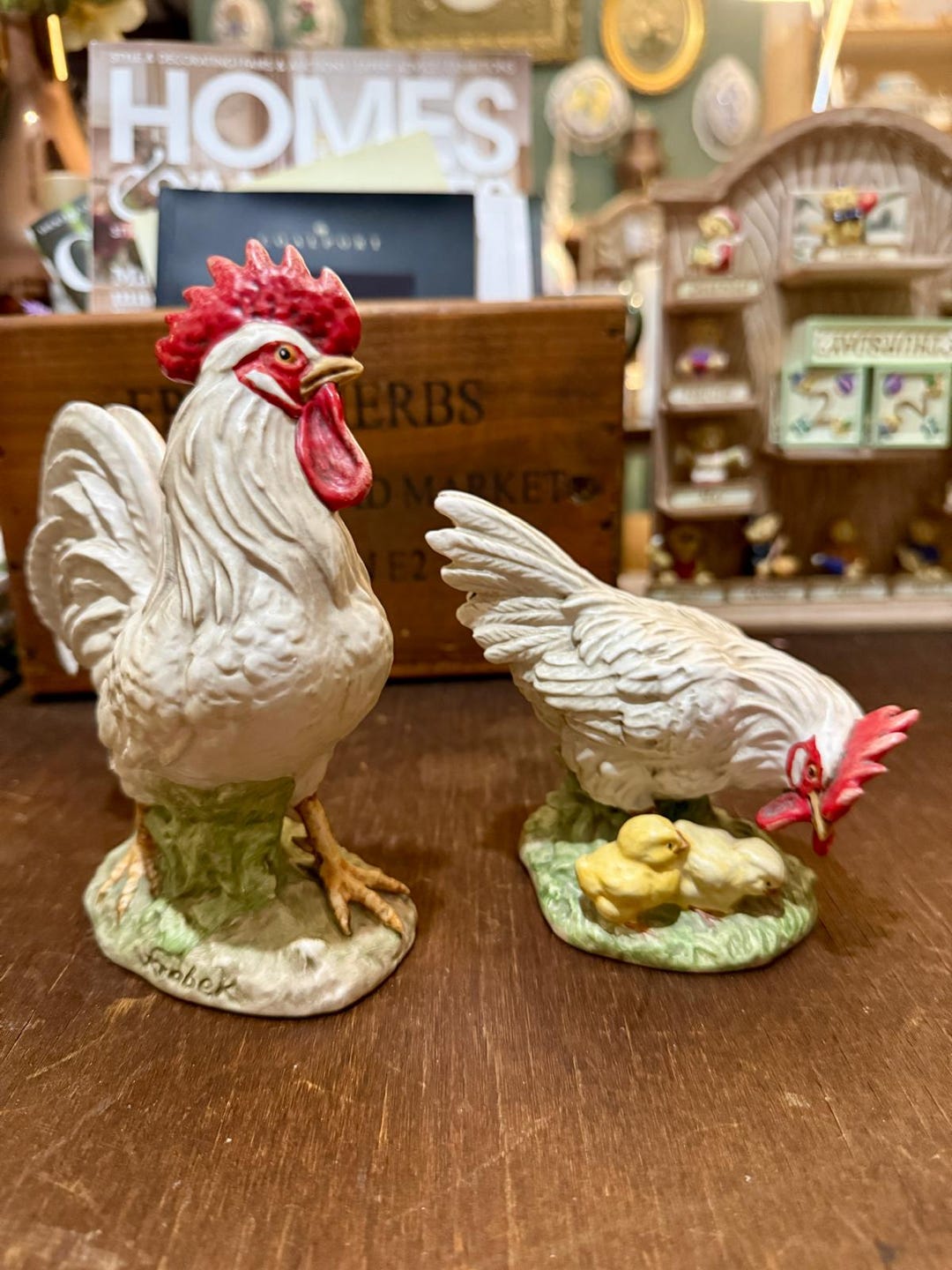 Goebel Cockerel Pair West Germany Old Stamp, Gift, Collectible Rare ...