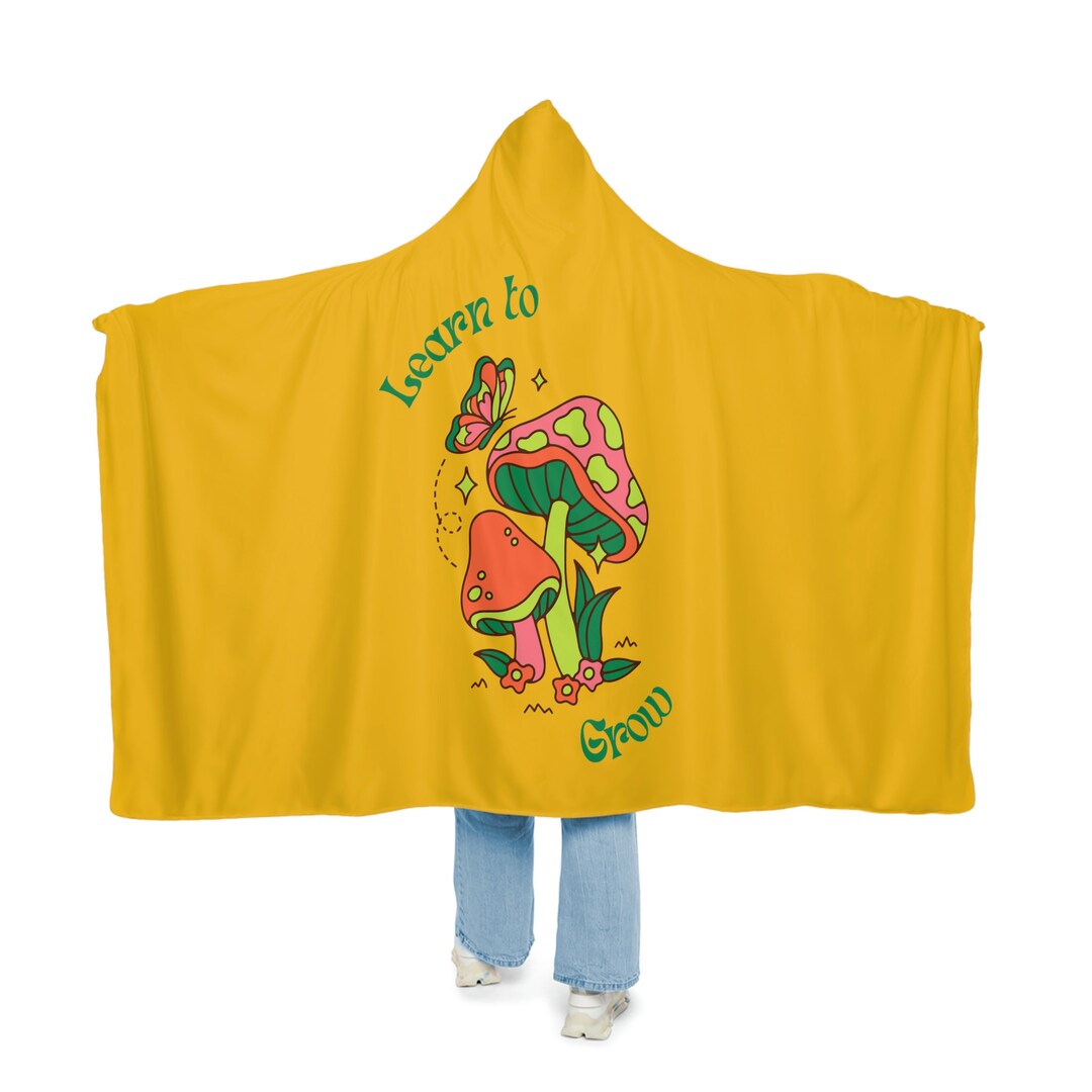 Learn to Grow Mushroom Rave Festival Snuggle Blanket - Etsy