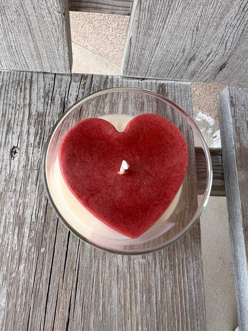 Whipped Candle Tallow Candle Soy Candle Rose Petals Vantine's Day ...