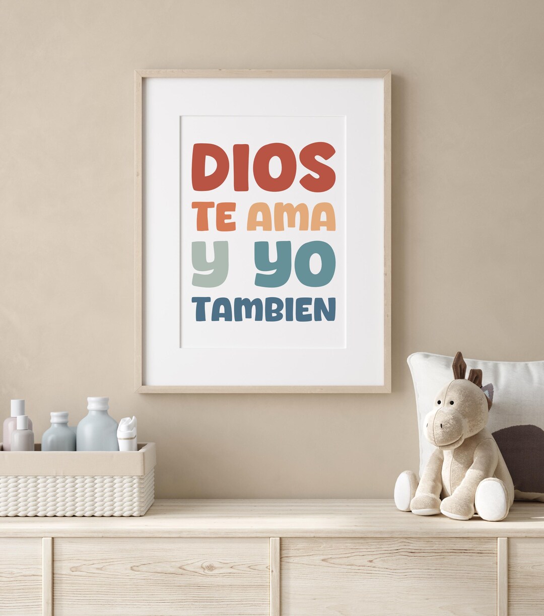 Dios Te Ama Y Yo También - Christian Wall Art, Spanish Bible Verse ...