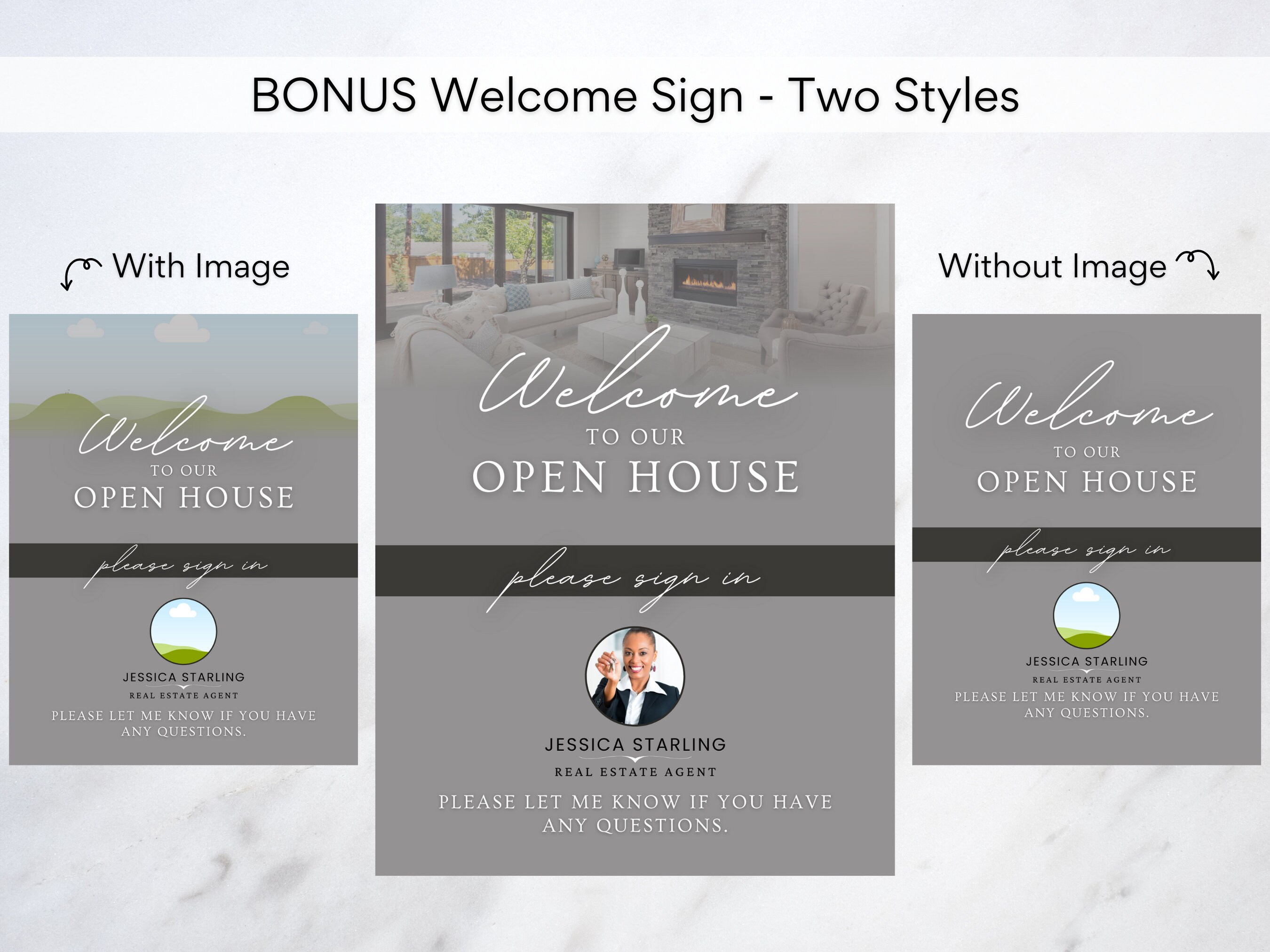 Open House Sign in Sheet + BONUS | Real Estate Open House | Real Estate ...