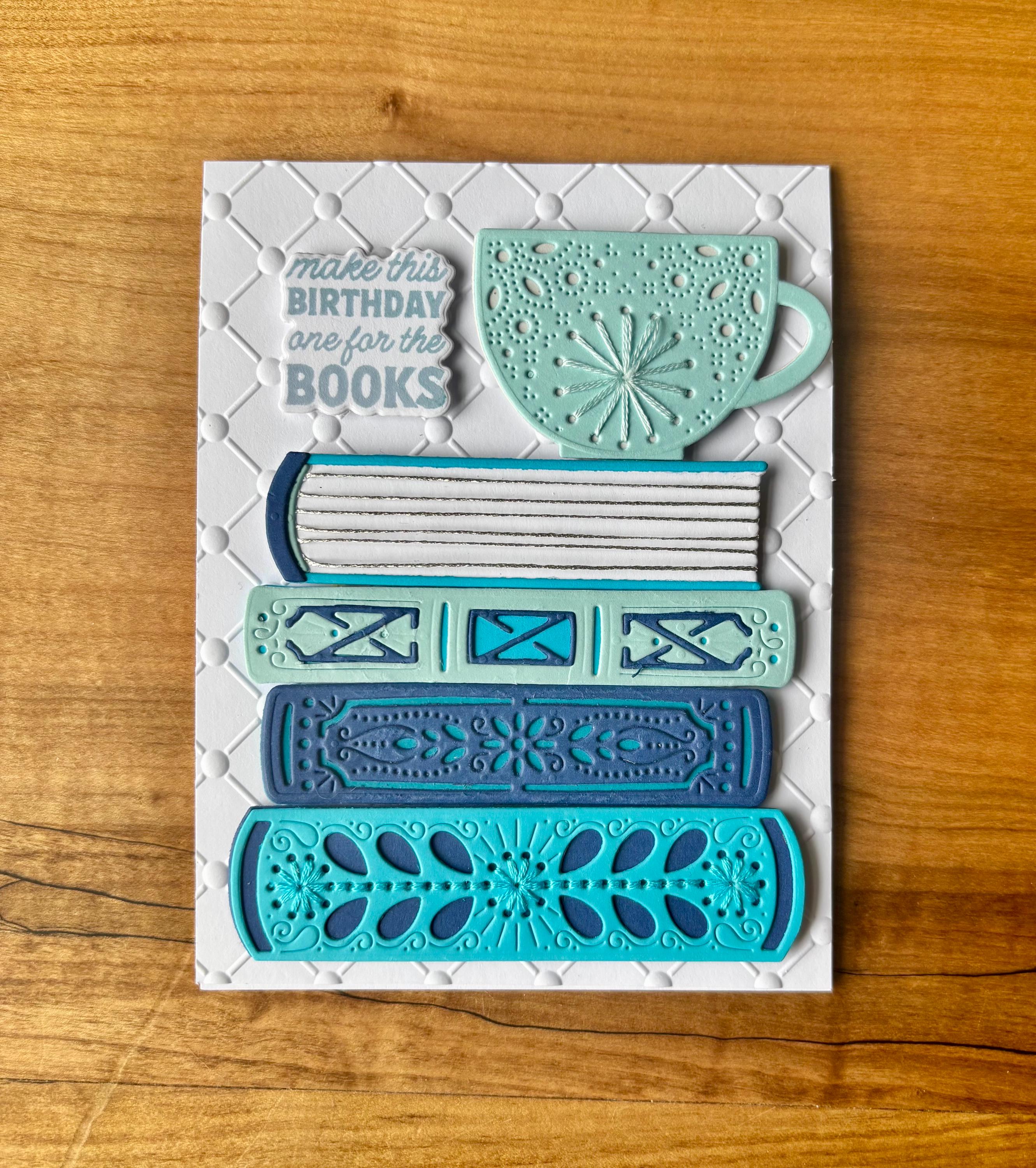 Book Lover Birthday Card | Elegant Birthday Card | Unique Hand ...