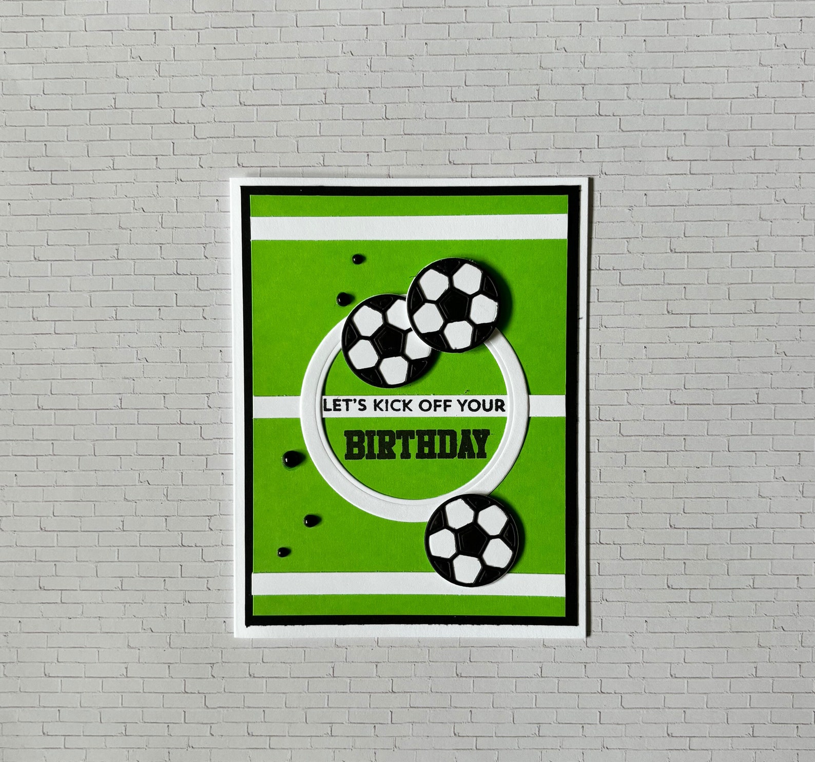 Soccer-themed Birthday Card | Sports Greeting Card | Birthday Card for ...