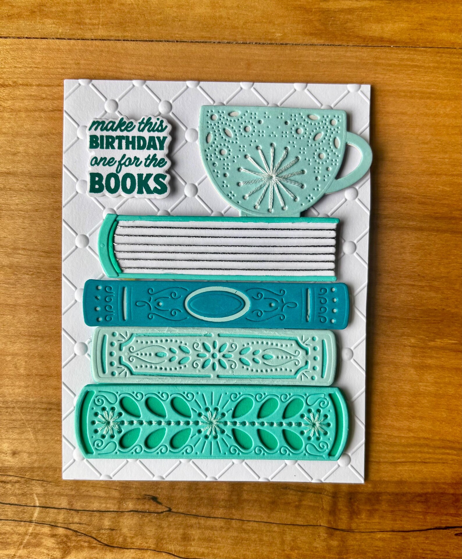 Book Lover Birthday Card | Elegant Birthday Card | Unique Hand ...