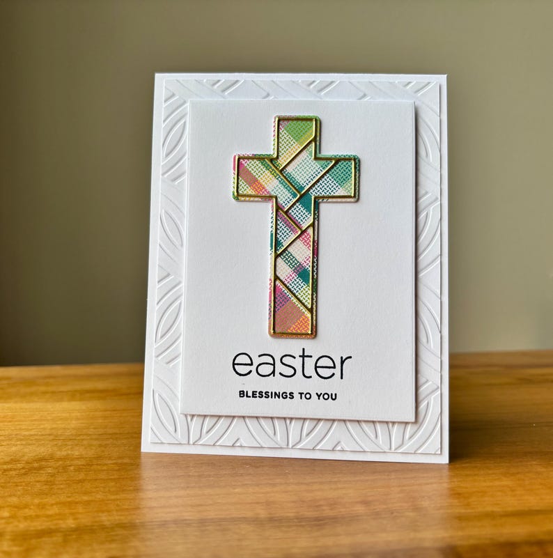 Easter Cross Card | He is Risen | Elegant Cross Card | Easter Blessings ...