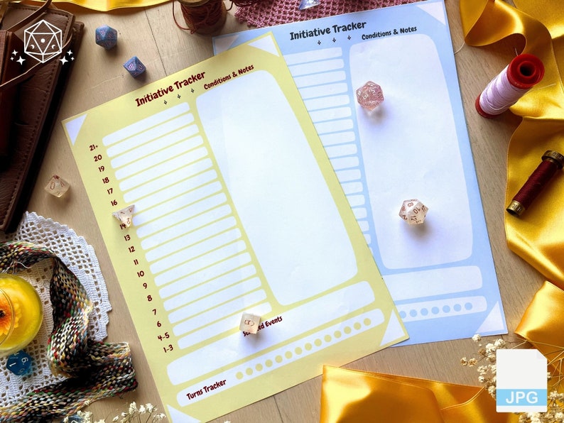 Initiative Tracker for Dnd 5e/3.5 and Pathfinder - Etsy