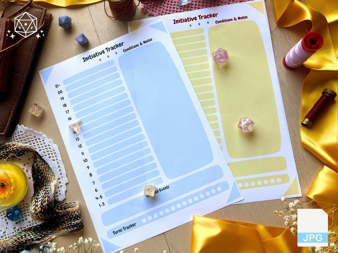 Initiative Tracker for Dnd 5e/3.5 and Pathfinder - Etsy