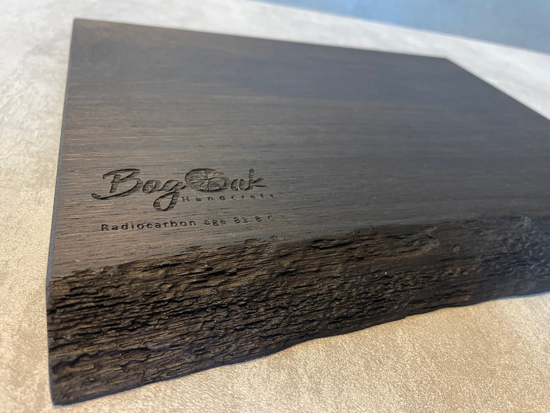 Live Edge Cutting, Serving Board Made From Bog Oak Serving Tray Cheese ...