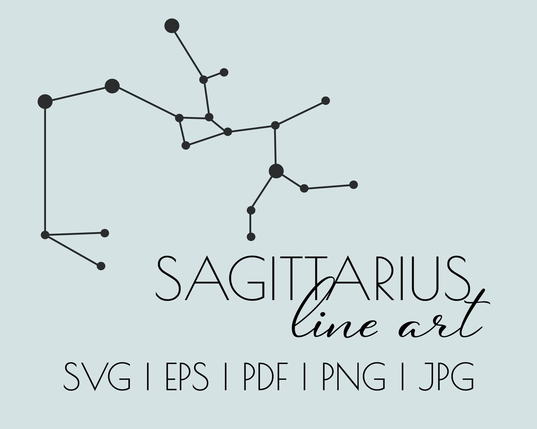 SVG Bundle |sagittarius Zodiac Sign | Hand-drawn - Etsy