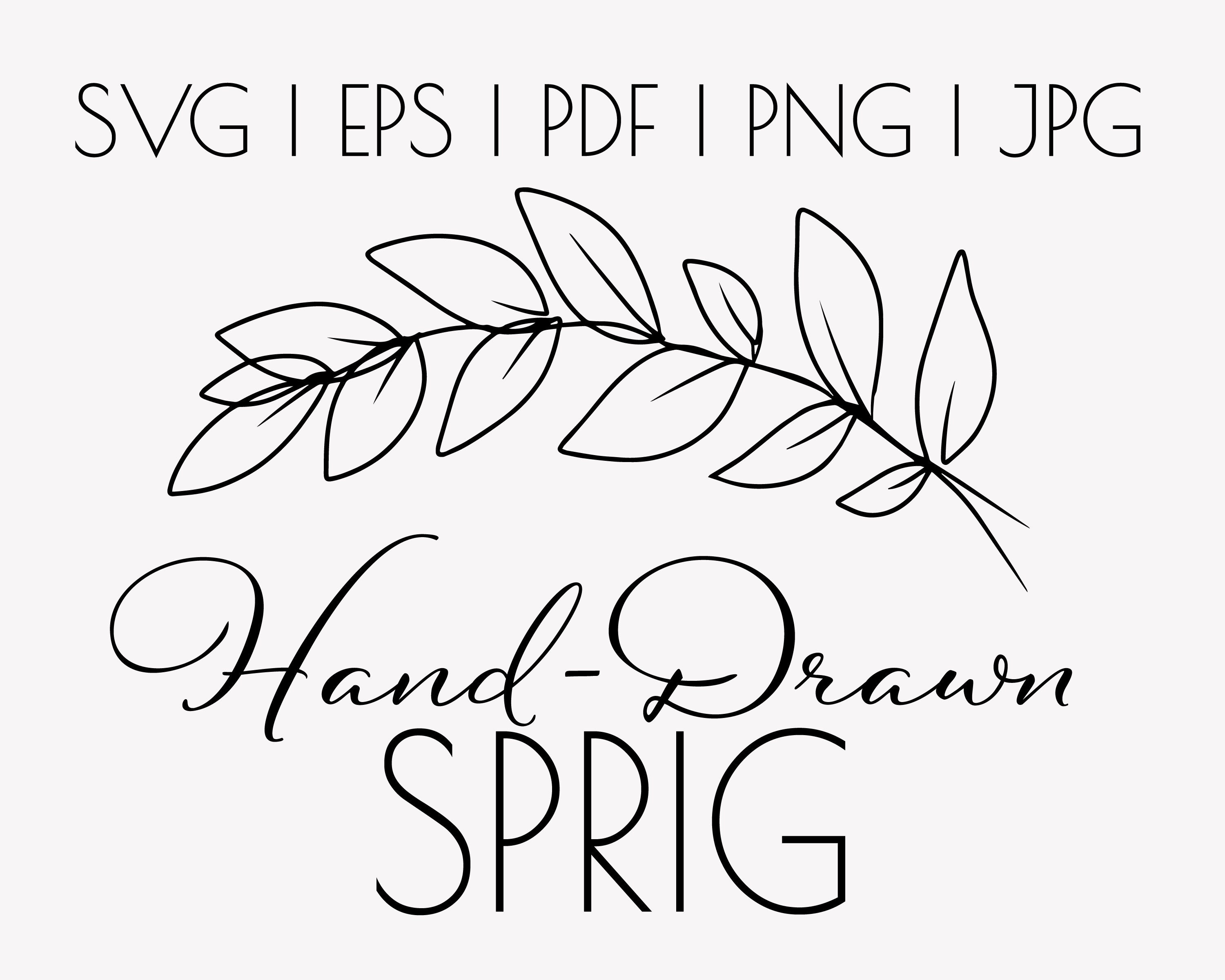 SVG Bundle | Sprig | Hand-drawn Greenery - Etsy