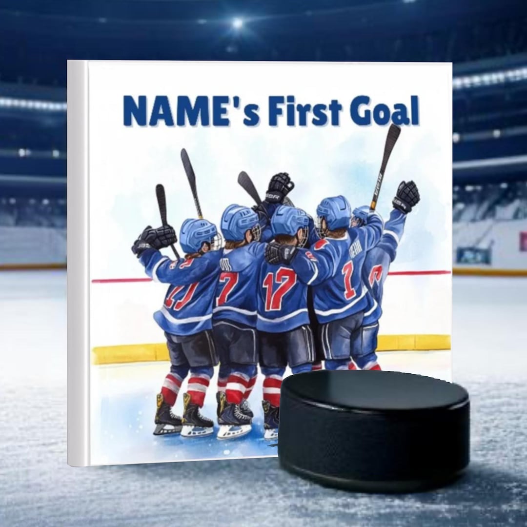 Personalized Children's Hockey Book – Name's First Goal (BOY VERSION ...