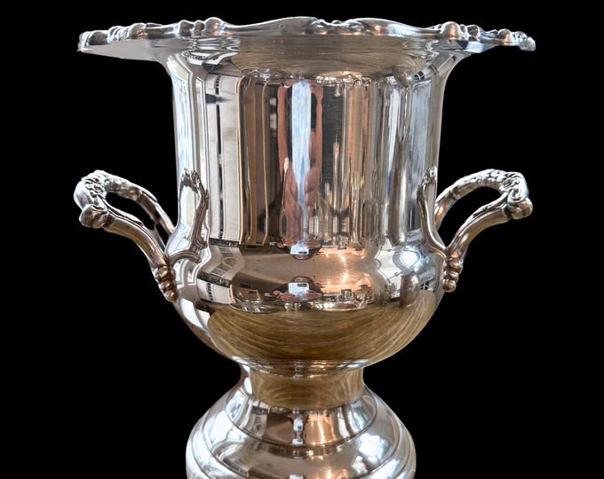Vintage Oneida Silver Plate Champagne Bucket, Ice Bucket Trophy Stly - Etsy