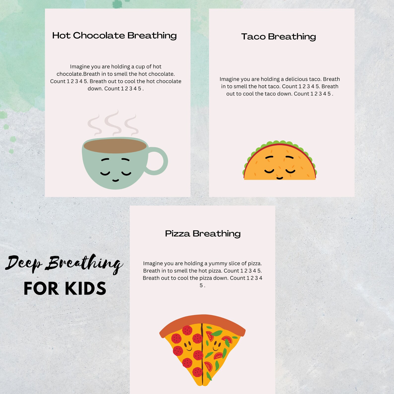 Deep Breathing for Kids- Anxiety Coping Skills, Kids Coping Skills ...