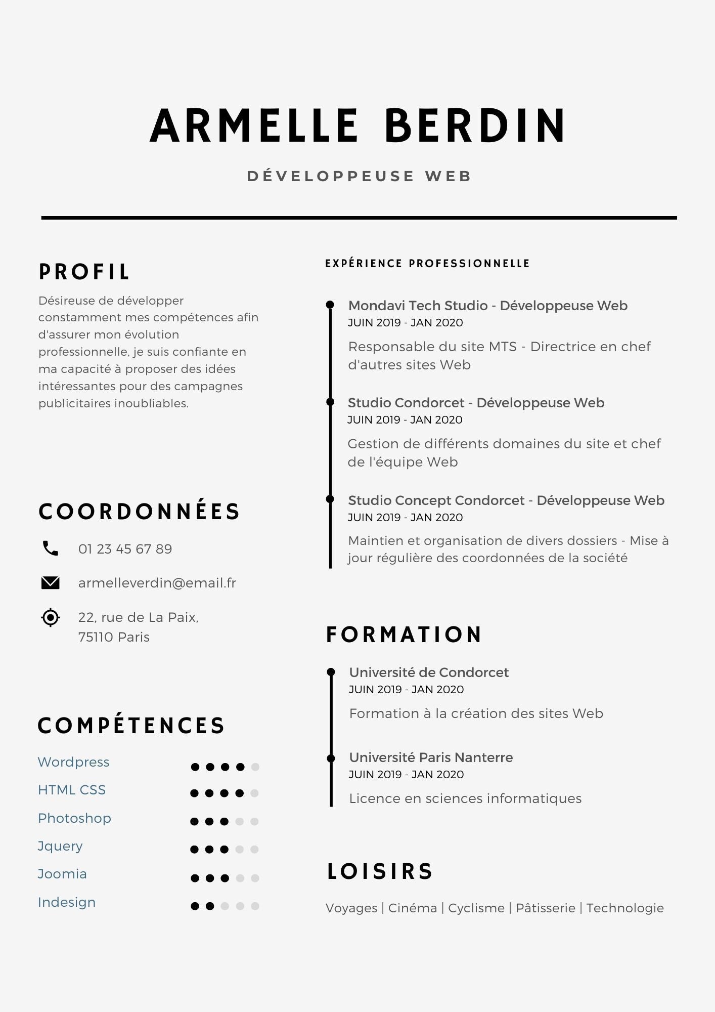 Resume Template, Professional Resume Template for Word and Pages, Clean ...