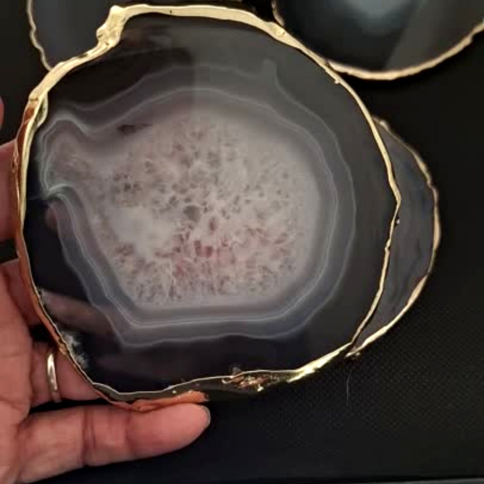 2pcs 4pcs Gift Package Natural Blue Agate and Gray Agate - Etsy