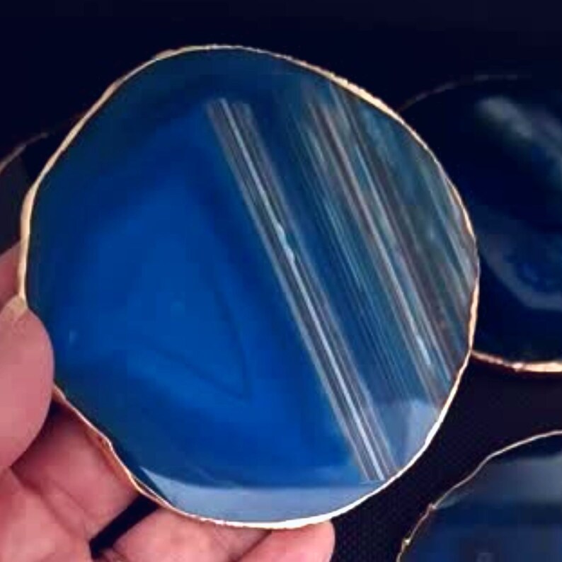 2pcs 4pcs Gift Package Natural Blue Agate and Gray Agate - Etsy