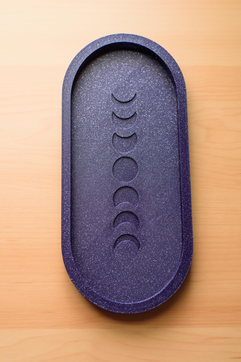 3d Printed Moon Phase Jewelry Tray | Gift for Her | Catch-all Tray ...