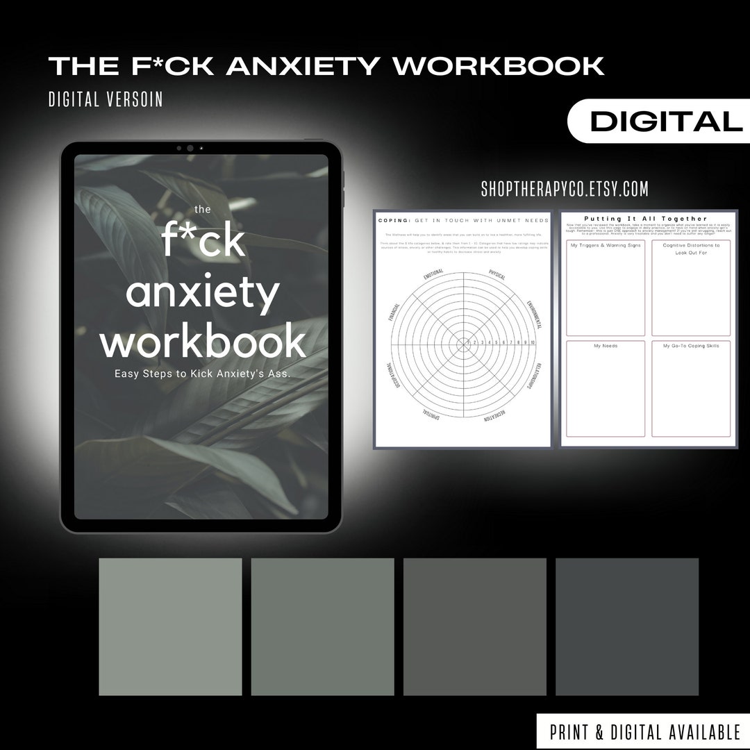 Anxiety Toolkit for Beginners Teen Anxiety Journal Overthinking Anxiety ...
