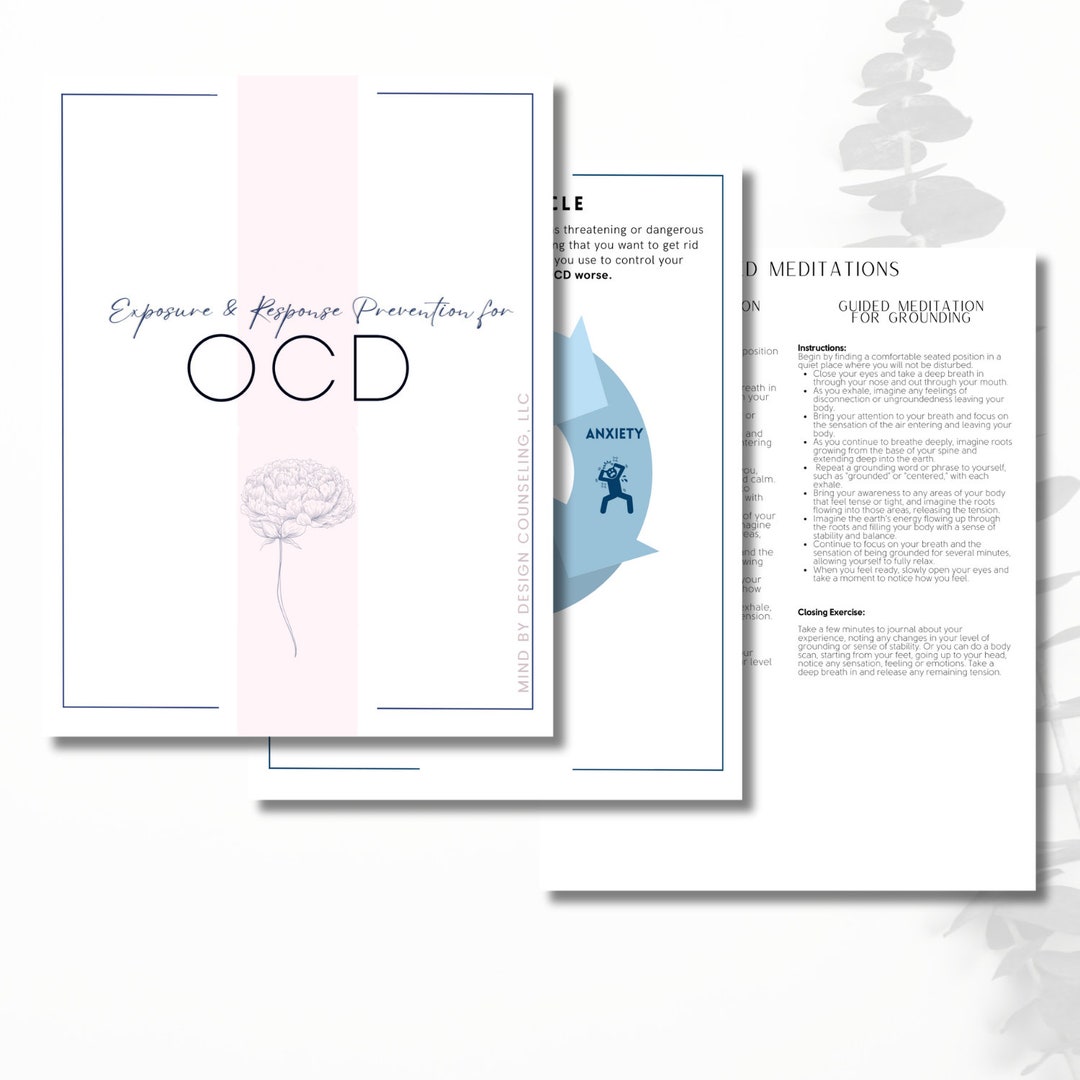 Free From OCD | Digital OCD Management Therapy Skills Workbook Exposure ...