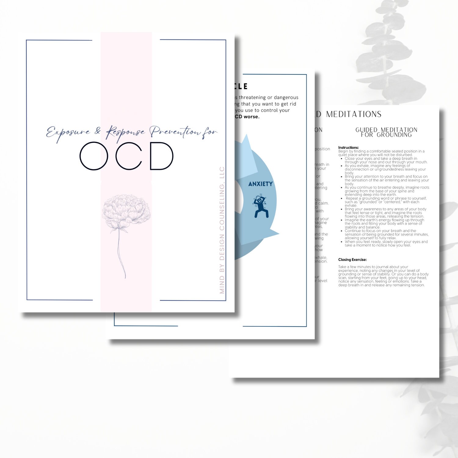 Free From OCD Digital OCD Management Therapy Skills Workbook Exposure ...