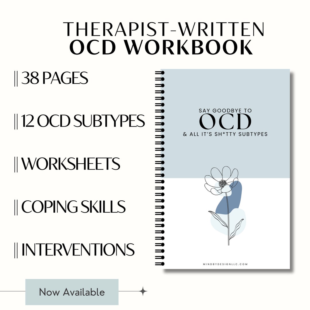 OCD Workbook: 38-page Guide for Individuals & Therapists - Etsy