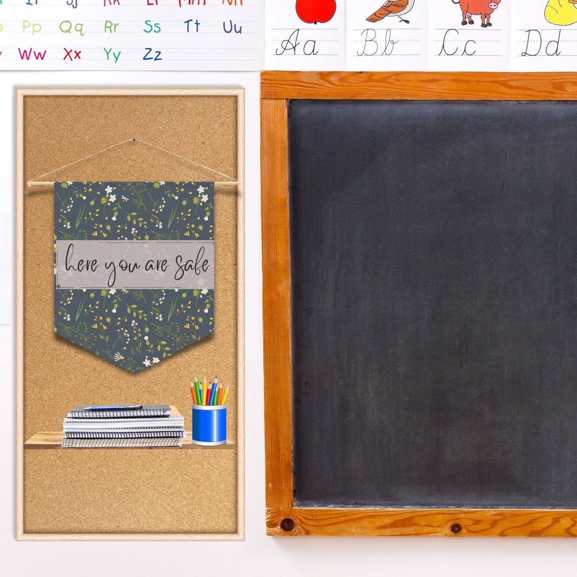 Teacher Welcome Sign Door Sign Pennant for Back to School Classroom ...