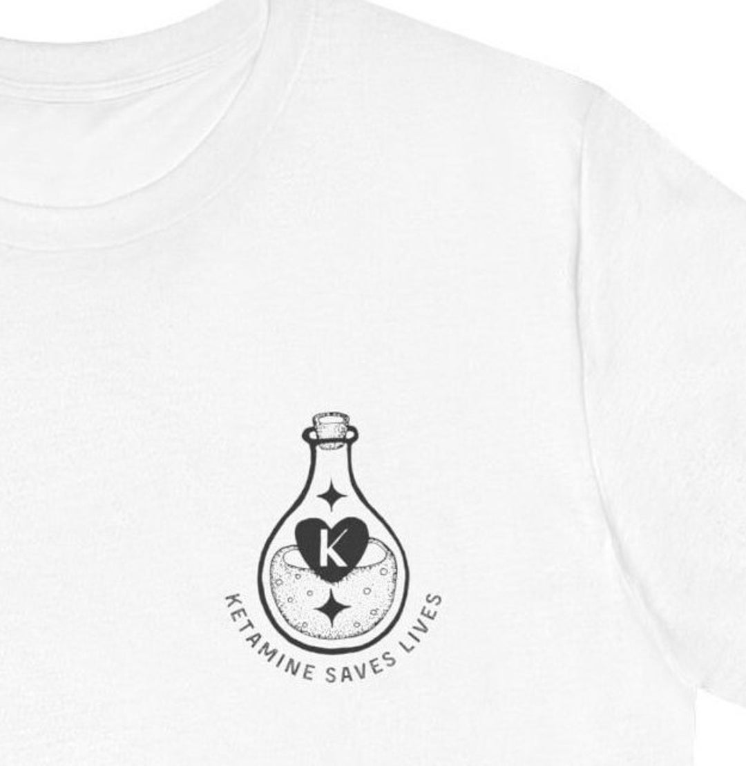 Ketamine Saves Lives Graphic Tee: Unisex Mental Health Awareness Shirt ...