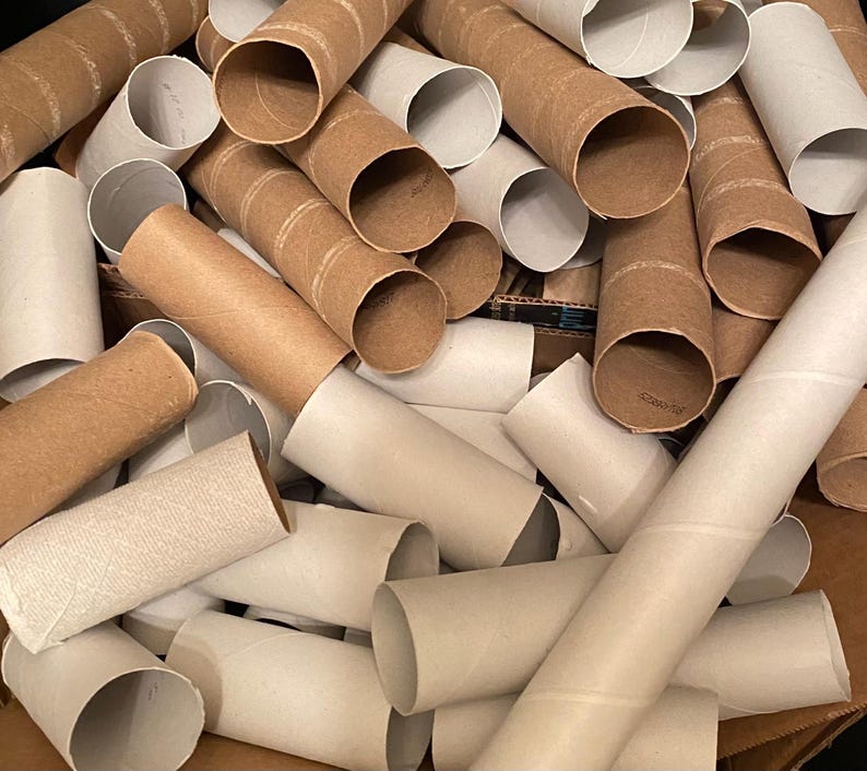 Cardboard Tubes for Crafts, TP Rolls, Paper Towel Rolls, Art Supplies ...