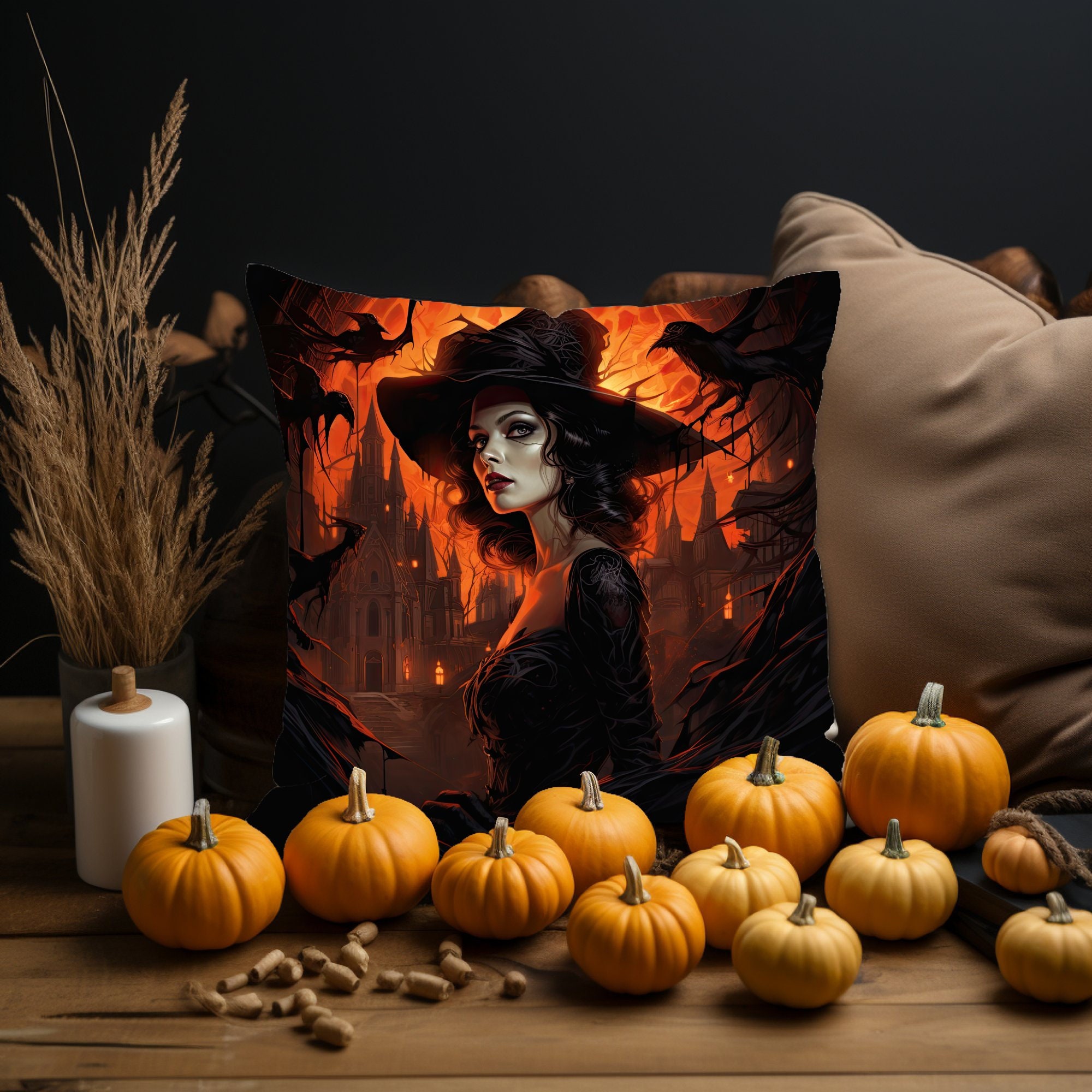 Halloween Classic Poster Horror & Gothic Art Deco Witch Printable ...
