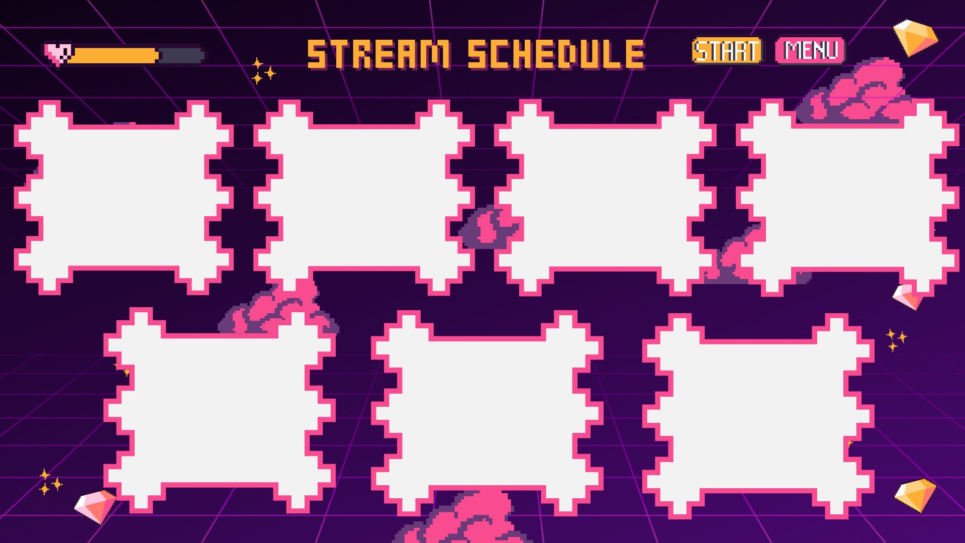 Pixel Stream Schedule-twitch Stream Schedule-youtube Schedule-3 ...