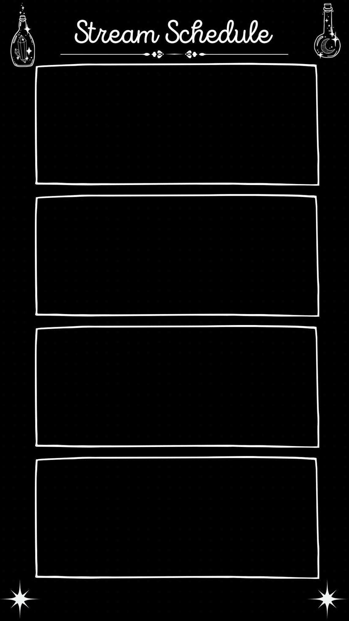 Twitch Stream Schedule-youtube Stream Schedule-discord-instagram Story ...