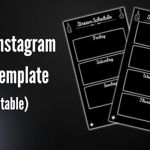 Twitch Stream Schedule-youtube Stream Schedule-discord-instagram Story ...