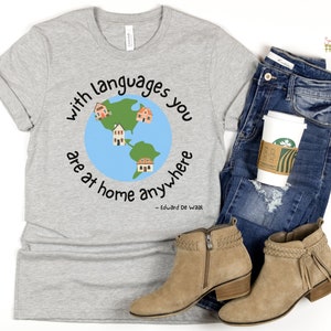World Language Department Shirt Spanish Teacher Shirt Bilingual Teacher ...