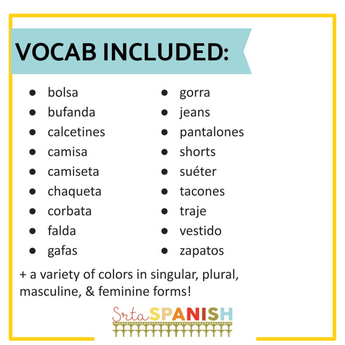 La Ropa Clothing in Spanish Reading and Speaking Activities With ...