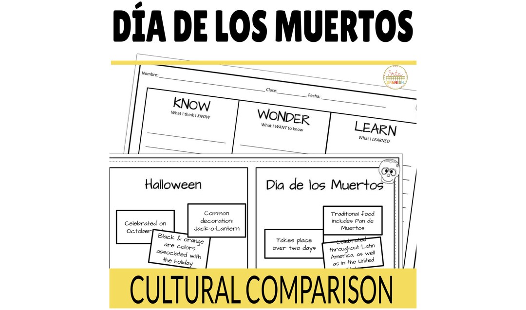 Día De Los Muertos Day of the Dead and Halloween Cultural Comparison ...