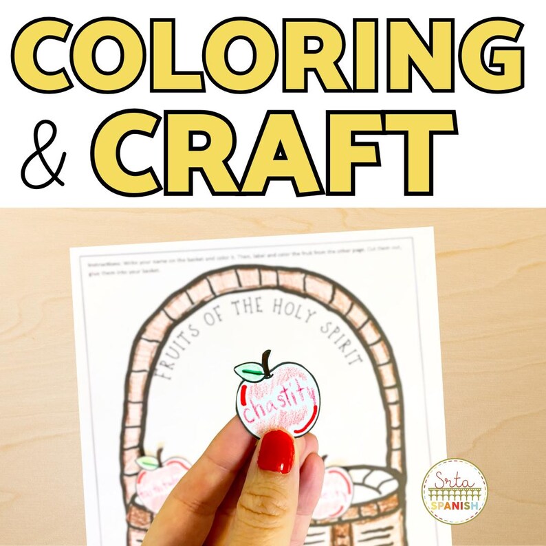 Fruits of the Holy Spirit Catholic Classroom Printable Decor Kids ...