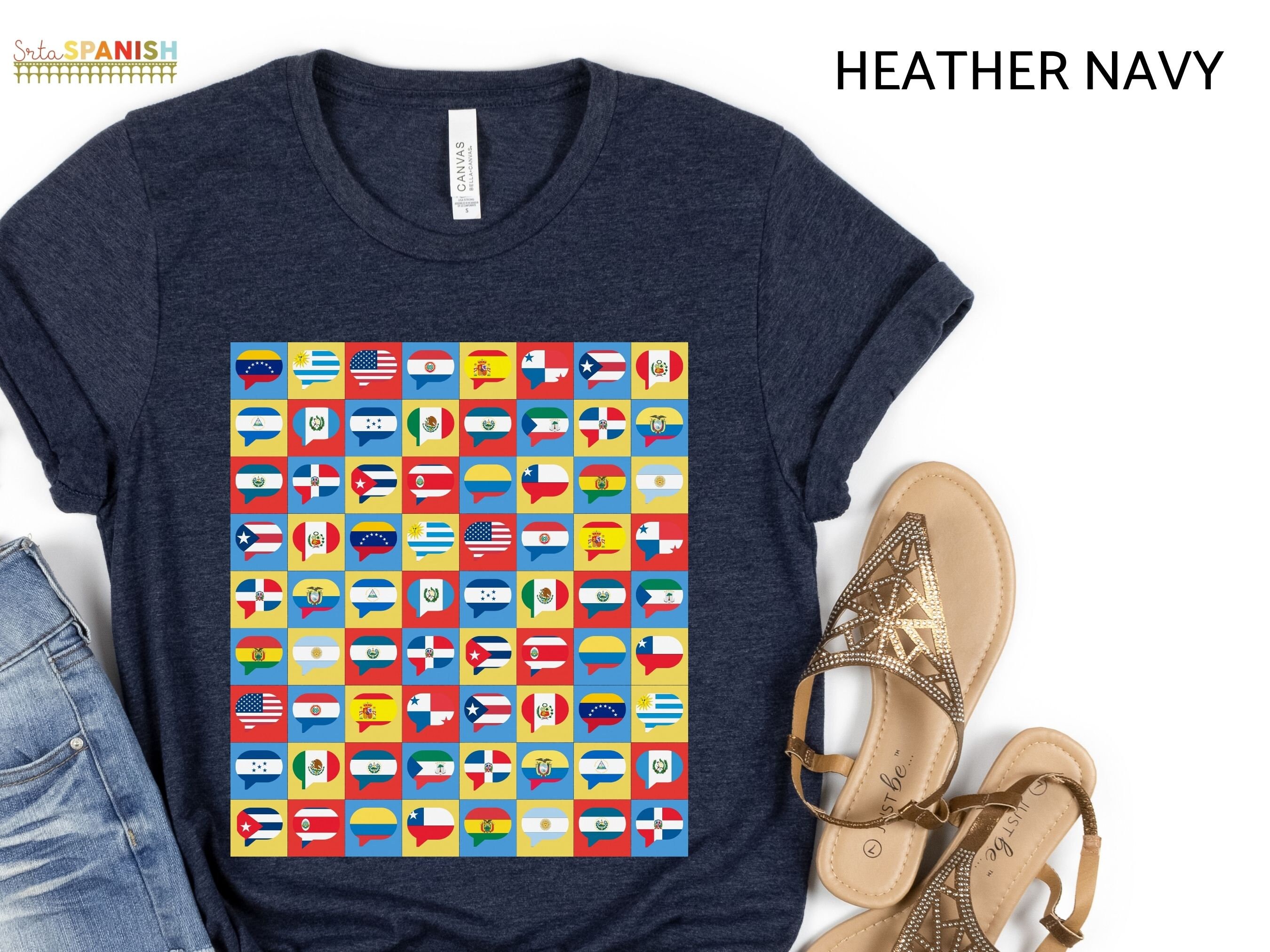 Spanish Speaking Countries Flags Spanish Teacher Bilingual Teacher Dual ...