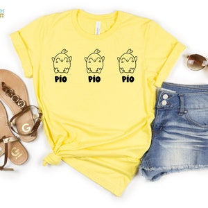Pío Pío Pío Spanish Tee T Shirts for Spanish Teachers Los Pollitos ...