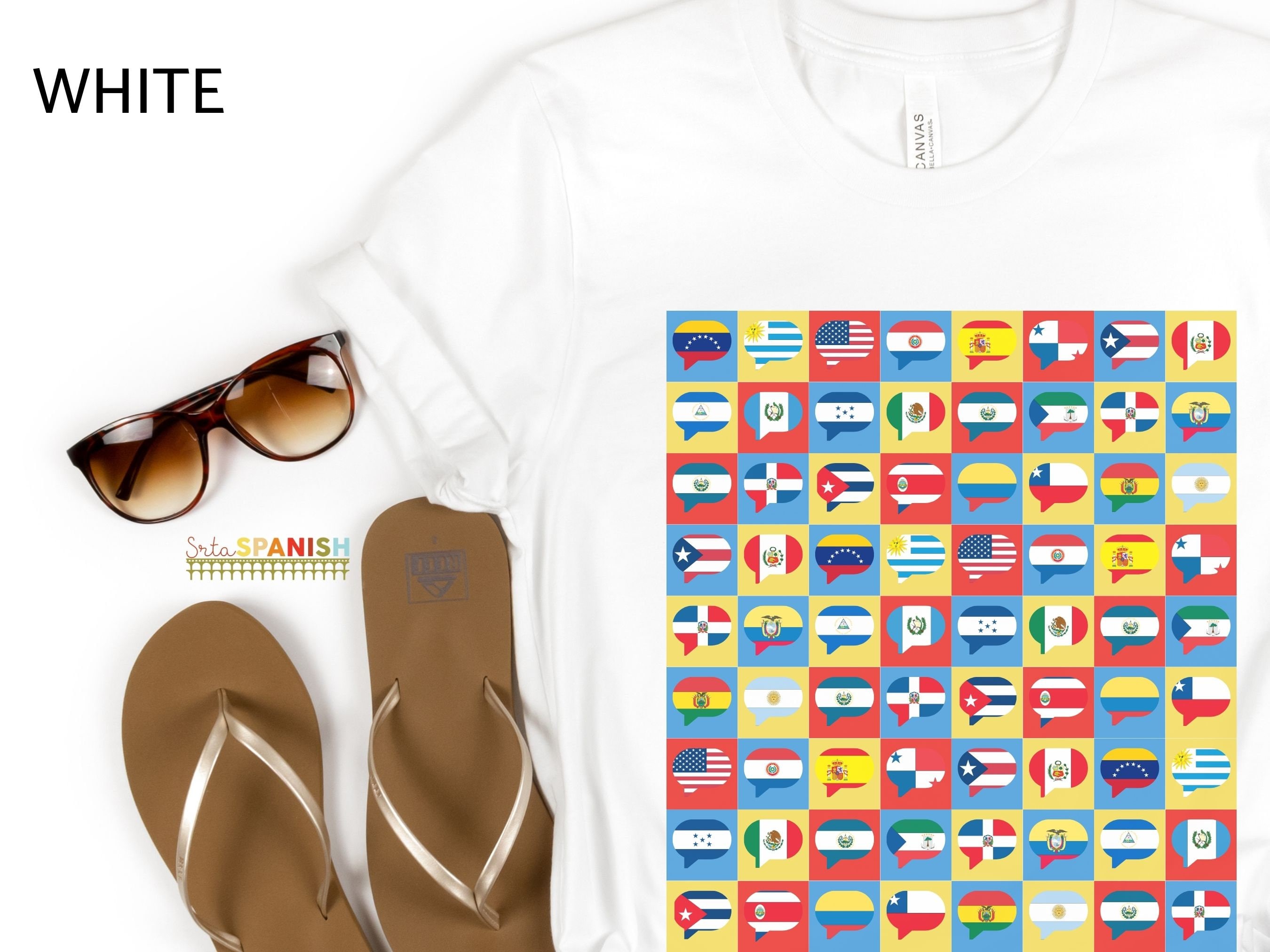 Spanish Speaking Countries Flags Spanish Teacher Bilingual Teacher Dual ...