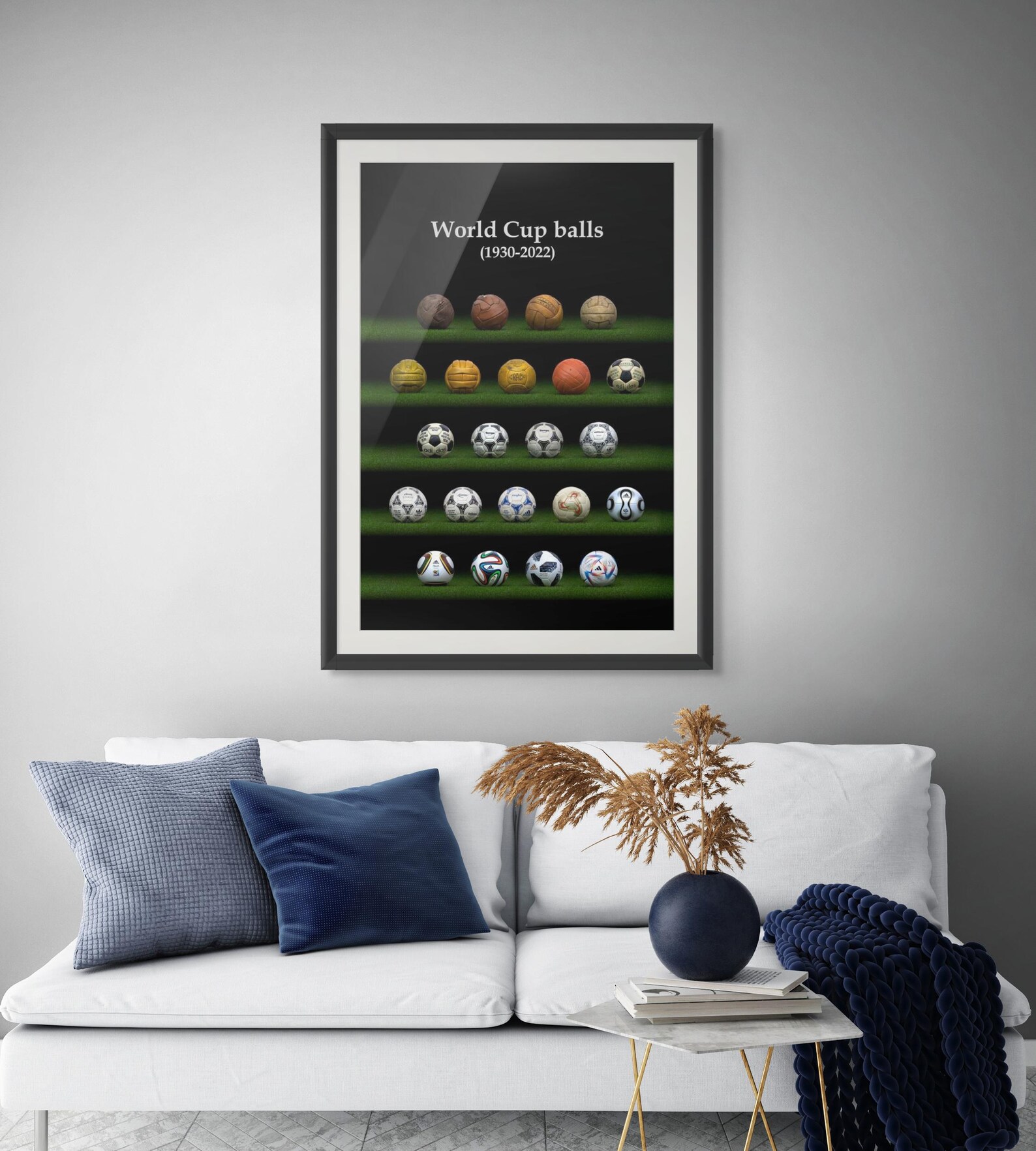 Fine Art Print: the Official Match Balls of the FIFA World Cup (1930 ...