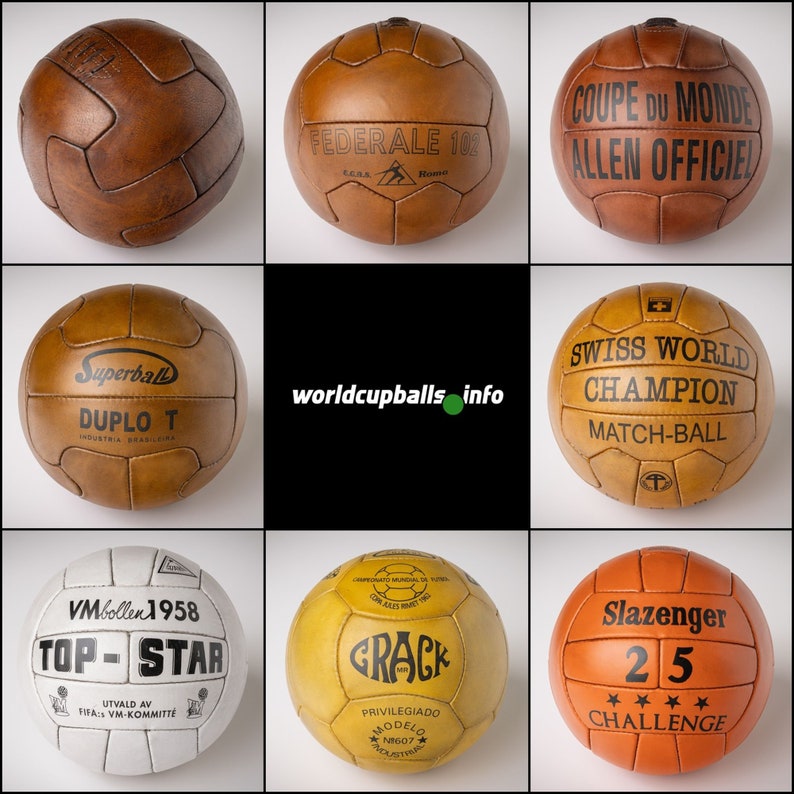 The FIFA World Cup Soccer Football Match Ball Set 8x Balls: 1930-1966 ...