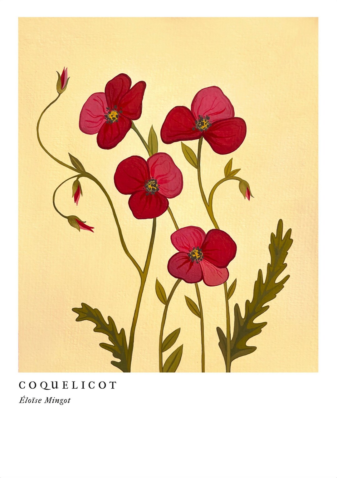 Poppy A4 Poster - Etsy