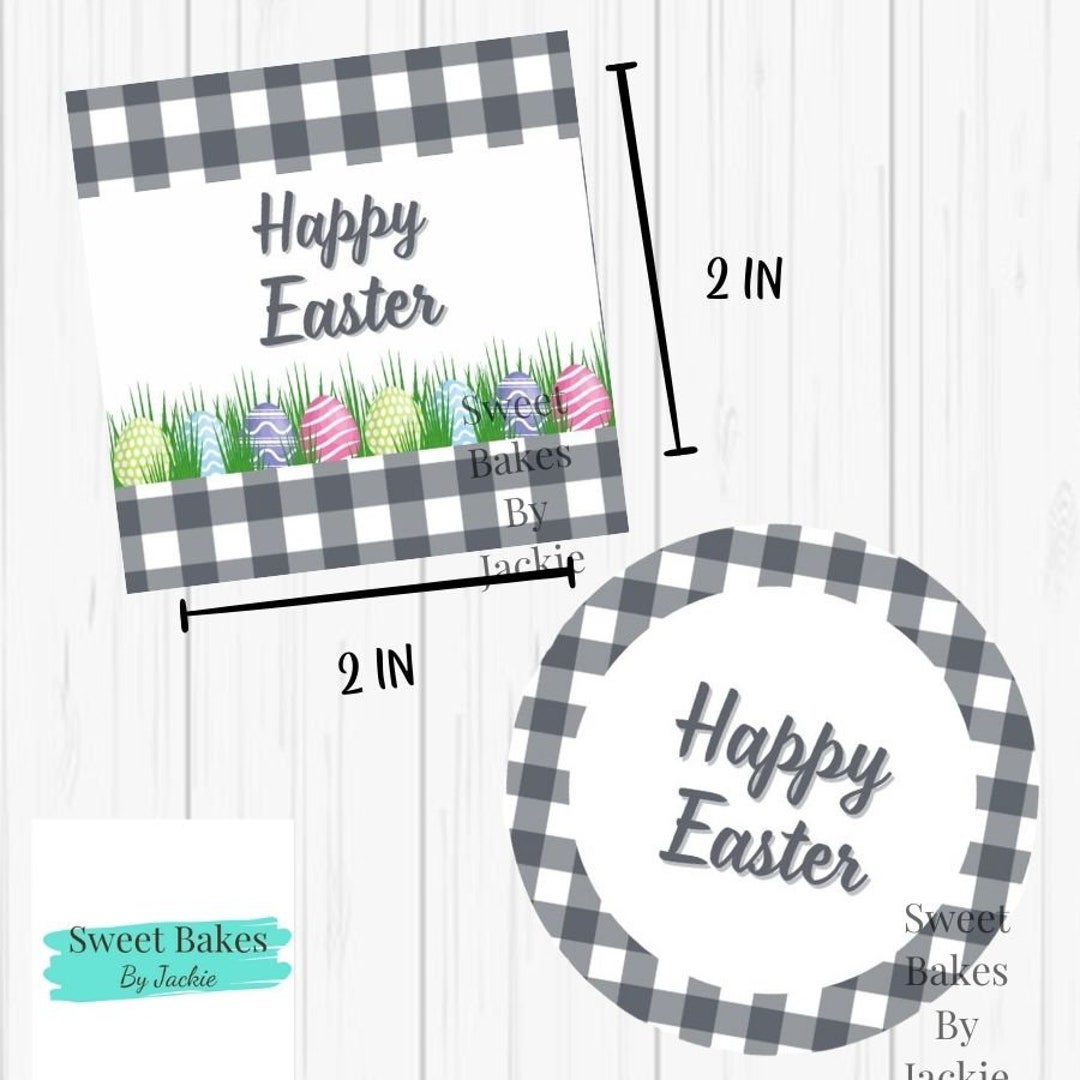 Easter Gift Tag, Printable Easter Tag, Cookie Tag, 2x2 Tag, 2 Inch ...