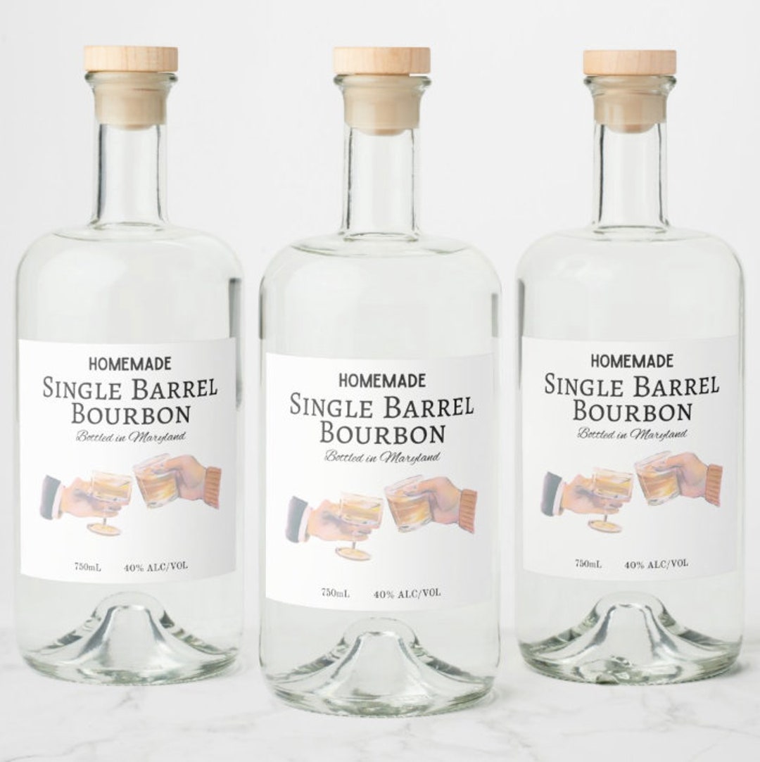 Homemade Bourbon Labels, Customized, Shipped to Doorstep - Etsy