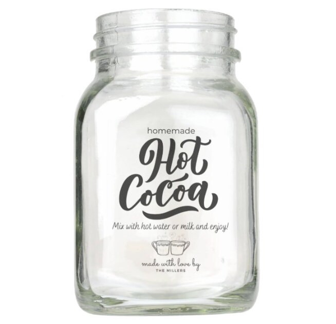 Hot Cocoa Labels, Shipped to Doorstep, Customizable - Etsy