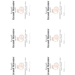 Homemade Grand Marnier Labels Printable Labels Instant - Etsy